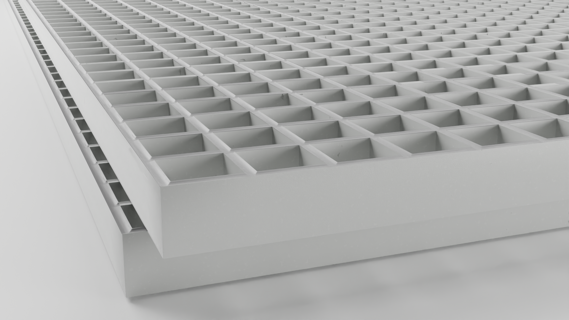 GRP grating (ISO-FR) 3660 x 1220 x 13mm - mesh 38 x 38mm | Piece ...